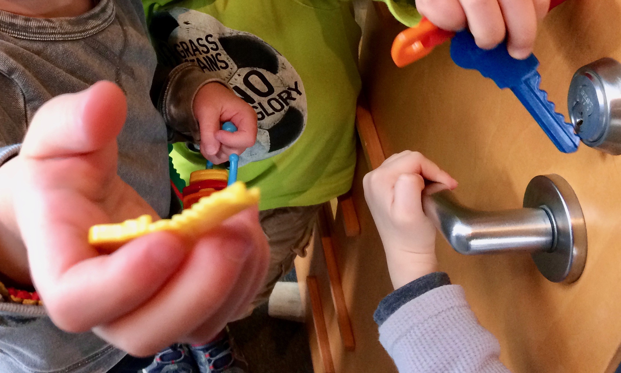 key. | I didn't have my glasses on....