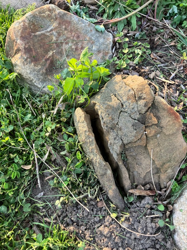 can rocks break? | I didn't have my glasses on....