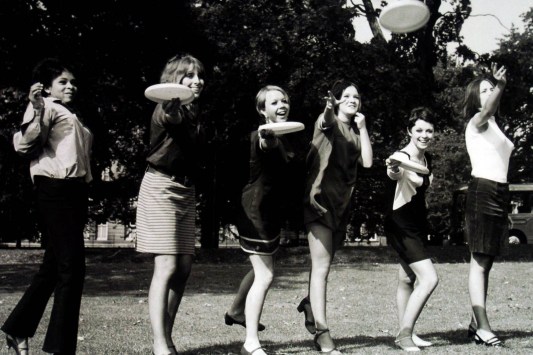 frisbee. | I didn't have my glasses on....